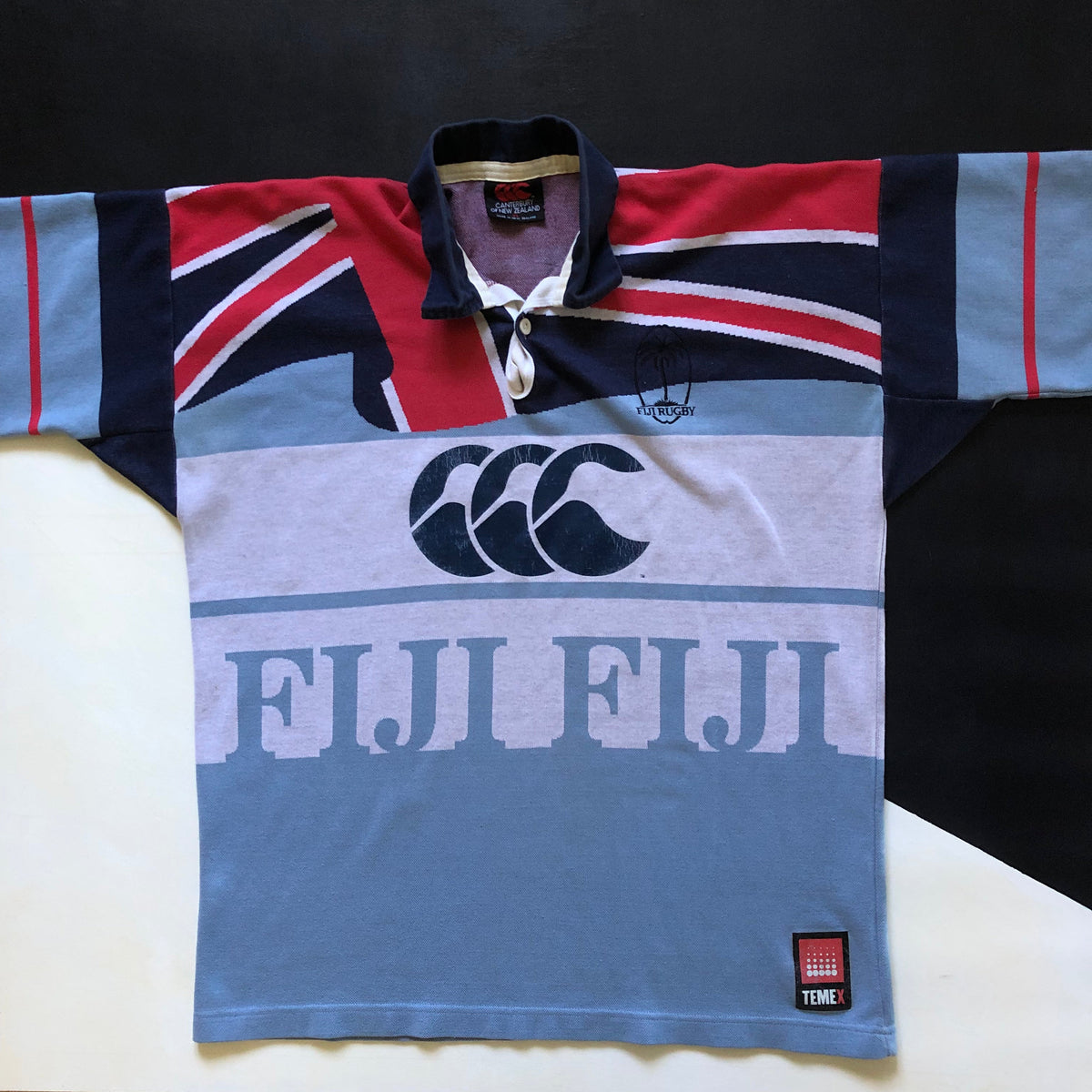Fiji National Rugby Team Jersey 2002 Temex XL – Underdog Rugby - The ...