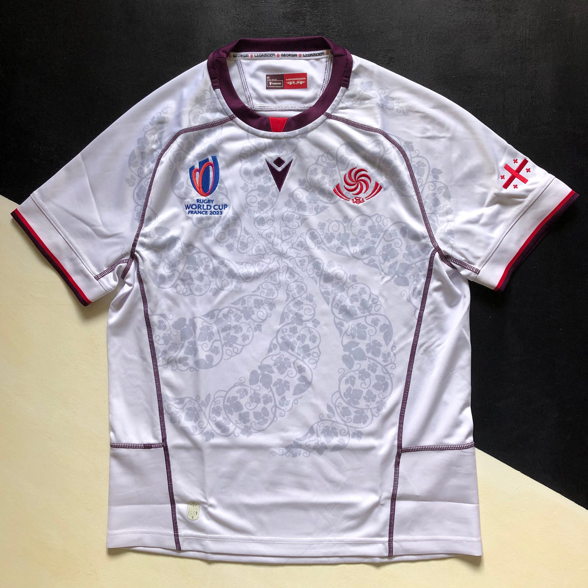 Georgia National Rugby Team Shirt Away 2023 Rugby World Cup – Underdog ...