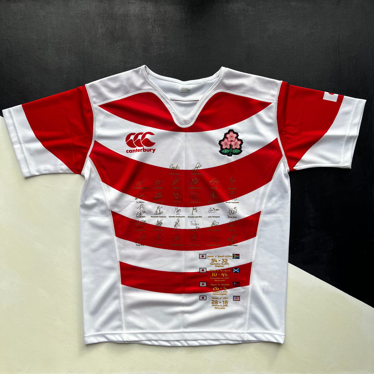 Japan National Rugby Team 2015 World Cup Commemorative Jersey Large ...
